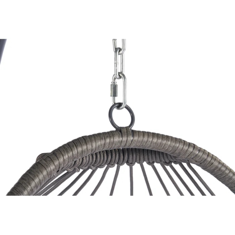 Outdoor Seaside Rattan Hanging Egg Chair Wicker Rattan Swing Chair With ...