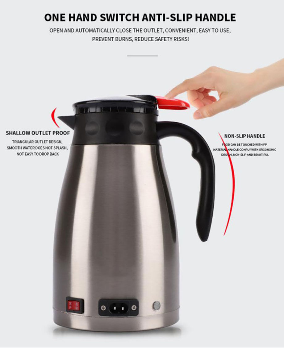 Buy Wholesale China 1.2l Car Mounted Kettle 12v/24v Stainless Steel ...