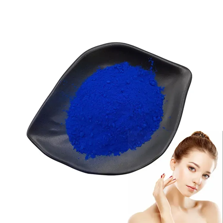 Cosmetic Raw Materials Blue Copper Peptide Ghk-cu Powder Copper ...