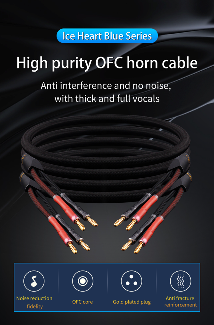 Bulk Buy China Wholesale Yytcg Hifi Banana Speaker Cable Audio Cable High End Amp Ofc Cable 2x2 ...