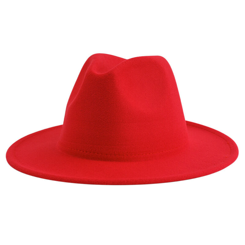 Chapeau Branded Colorful Felt Wide Brim Women Band Stylish Fedora Hats ...