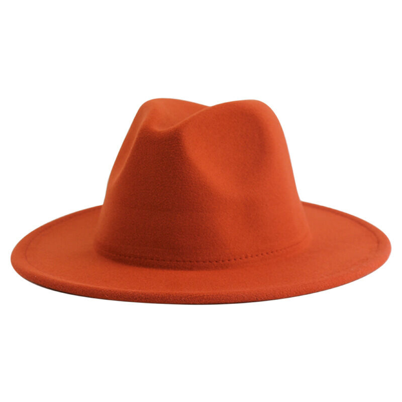 Chapeau Branded Colorful Felt Wide Brim Women Band Stylish Fedora Hats ...
