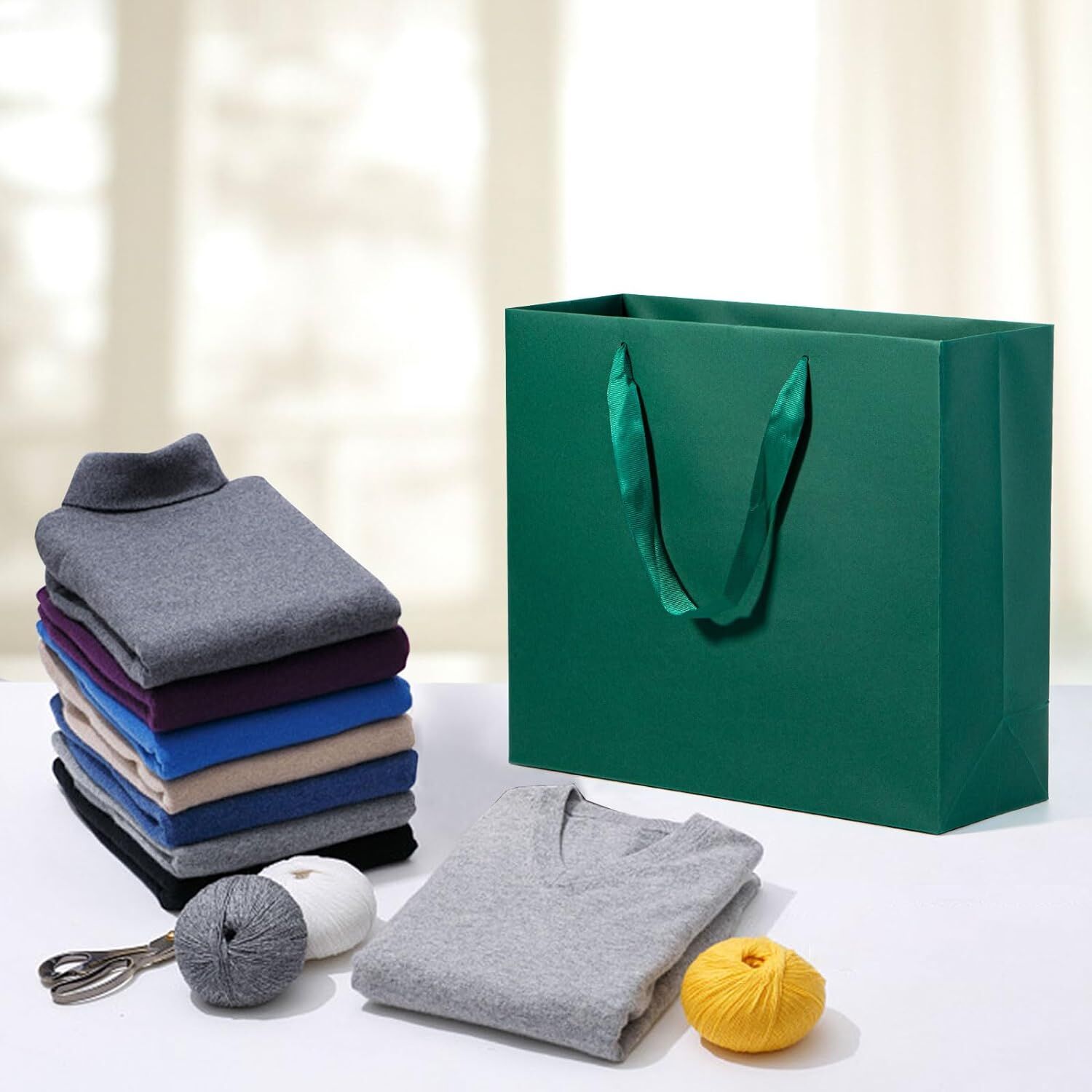 Buy Wholesale China Large Dark Green Gift Bags Deep Green Gift Bag ...