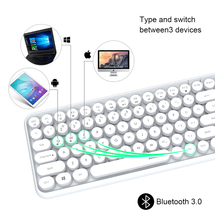 Bulk Buy China Wholesale Hot Sale Ajazz 308i 84 Keys Bt Wireless ...