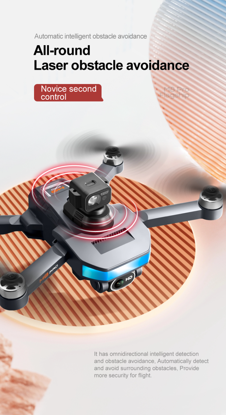 M8 Pro High Quality Drones With Camera Or 6k Wifi Fpv Optical Flow ...