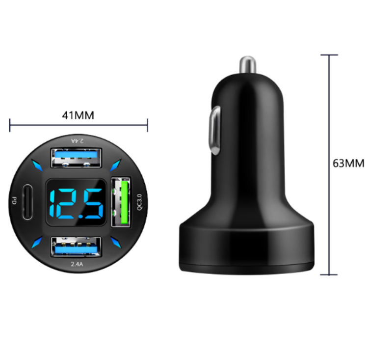 Buy Wholesale China Pd 20w Qc3.0 Port Fast Charging Adapter 4 Ports Car ...