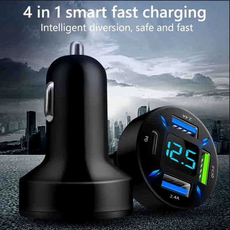 Buy Wholesale China Pd 20w Qc3.0 Port Fast Charging Adapter 4 Ports Car ...