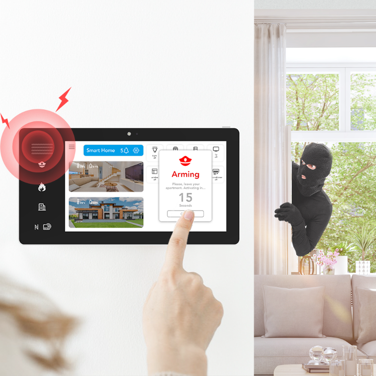 Zigbee Zwave Ips Touch Android Intercom Security Alarm Control Panel 8 ...