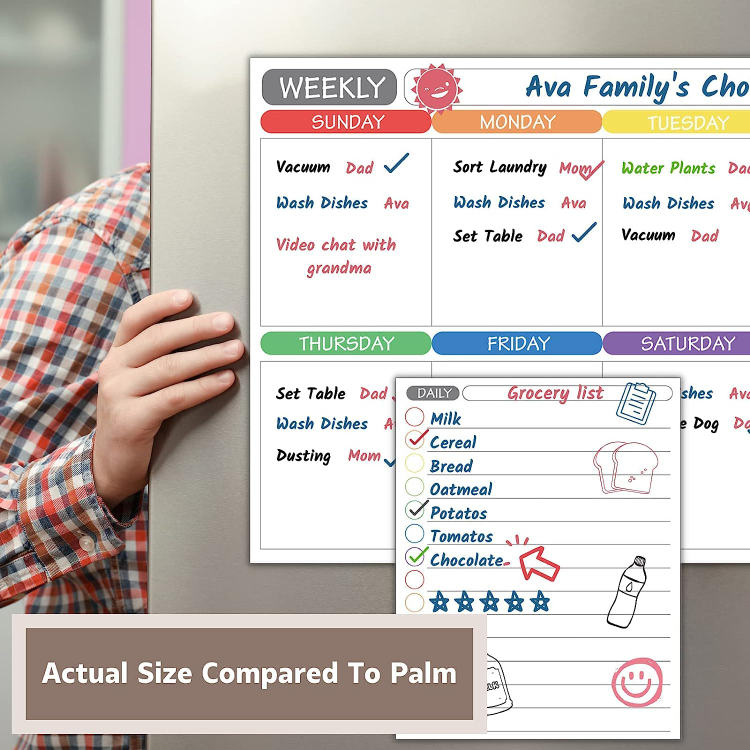 Magnetic Dry Erase Whiteboard Calendar Set Of 3 For Fridge & Wall ...