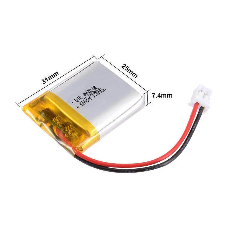 Small Capacity Lithium Polymer Dtp802528 3.7v 500mah Lipo Batteries ...