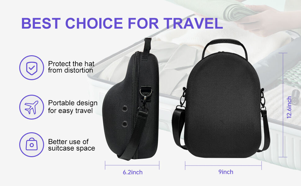 Cheap Hard Hat Case For Baseball Caps Hat Storage Case For Travel With ...