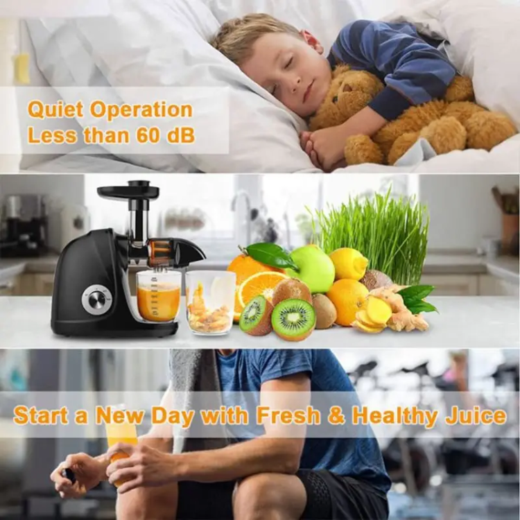 Electric Slow Juicer Commercial Fruit Juice Blender Machine Press ...