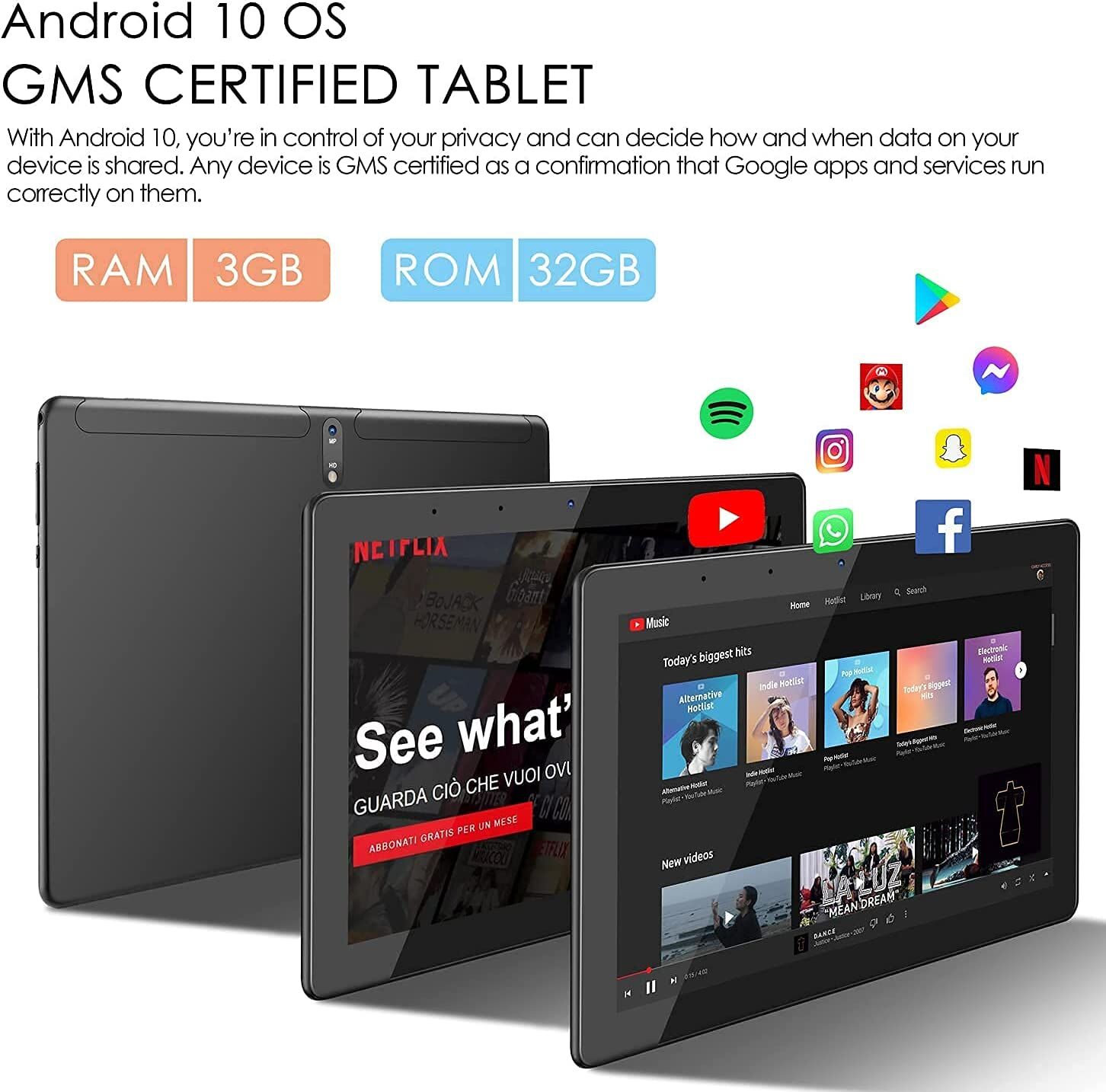 Buy Wholesale China 10.1-inch Wifi Tablet Quad-core A133 Hd Ips 4+64gb ...