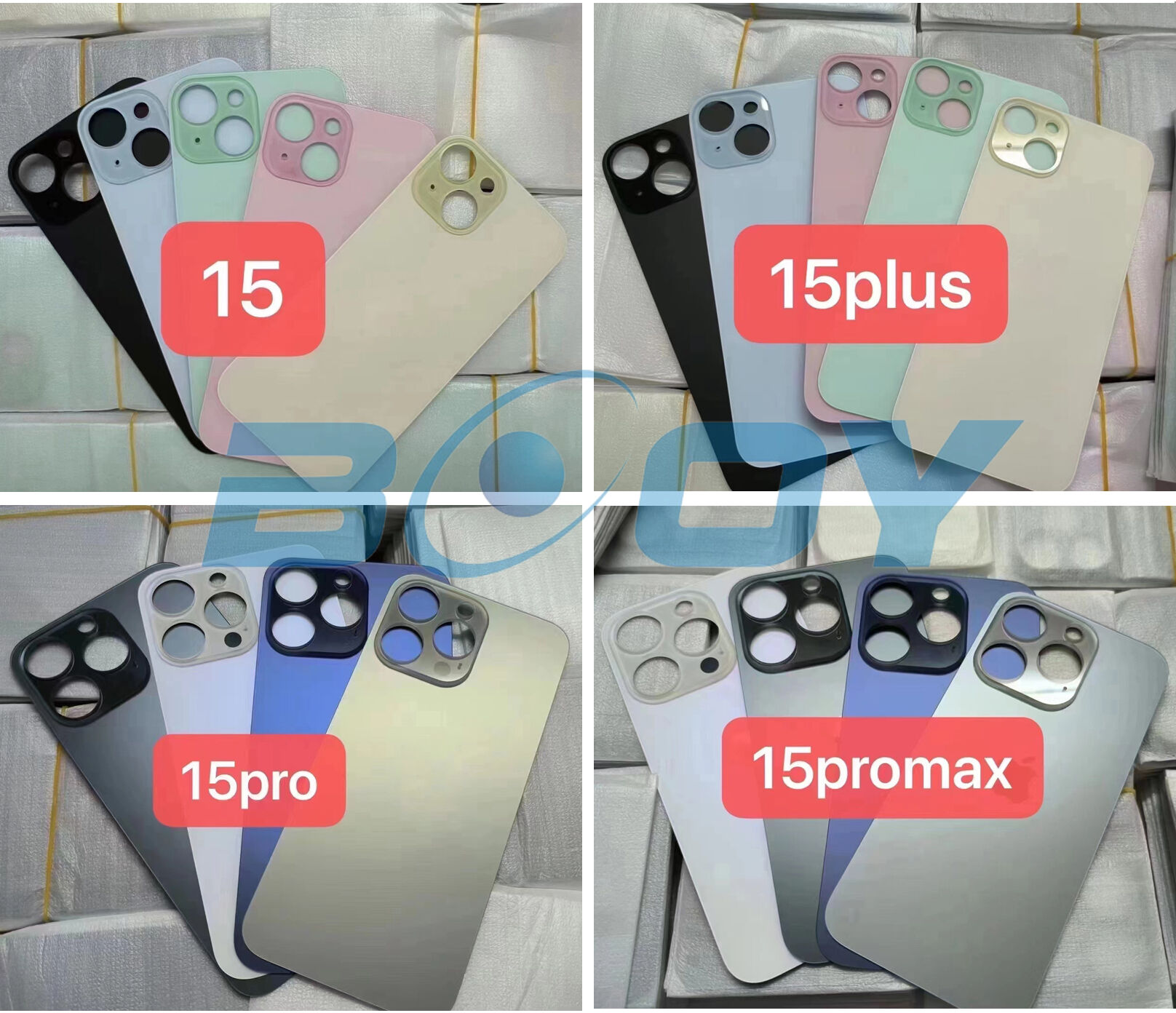 Wholesale For Iphone 15 Pro Max Back Galss Replacement Rear Battery ...