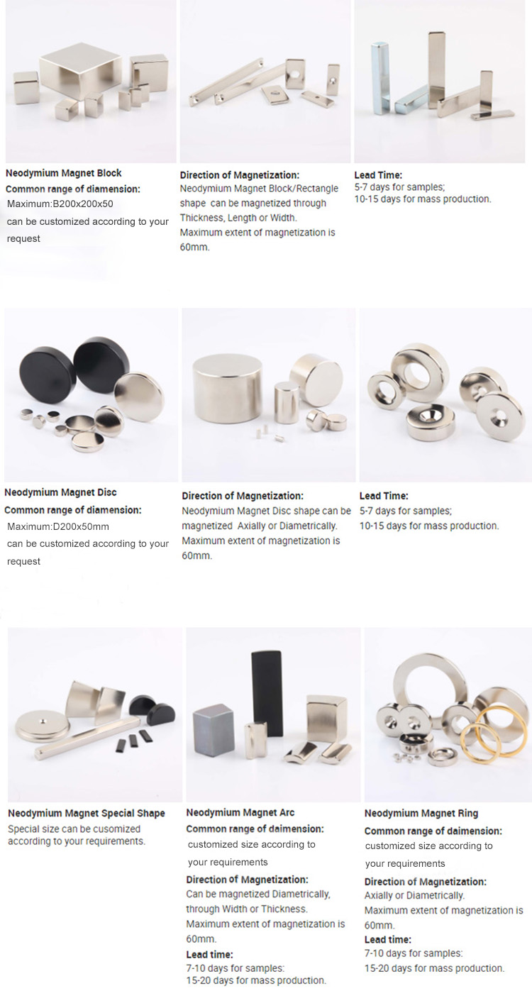 Customized Special Shape Magnet N48 N52 Trapezoid Shape Permanent ...