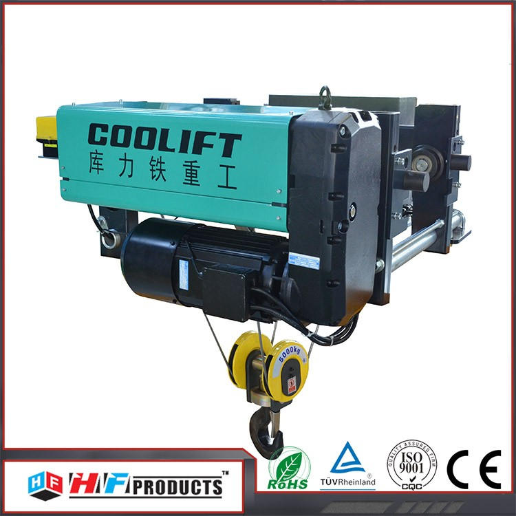 2 Ton Single Girder Low Heardroom Wire Rope Electric Hoist For Overhead ...