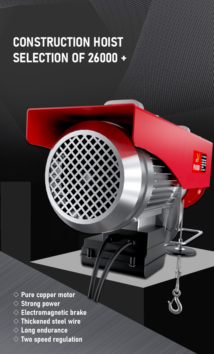 Cheap Electric Hoist 1 Ton Hoisting Equipment Lifting 200kg 6m Building ...