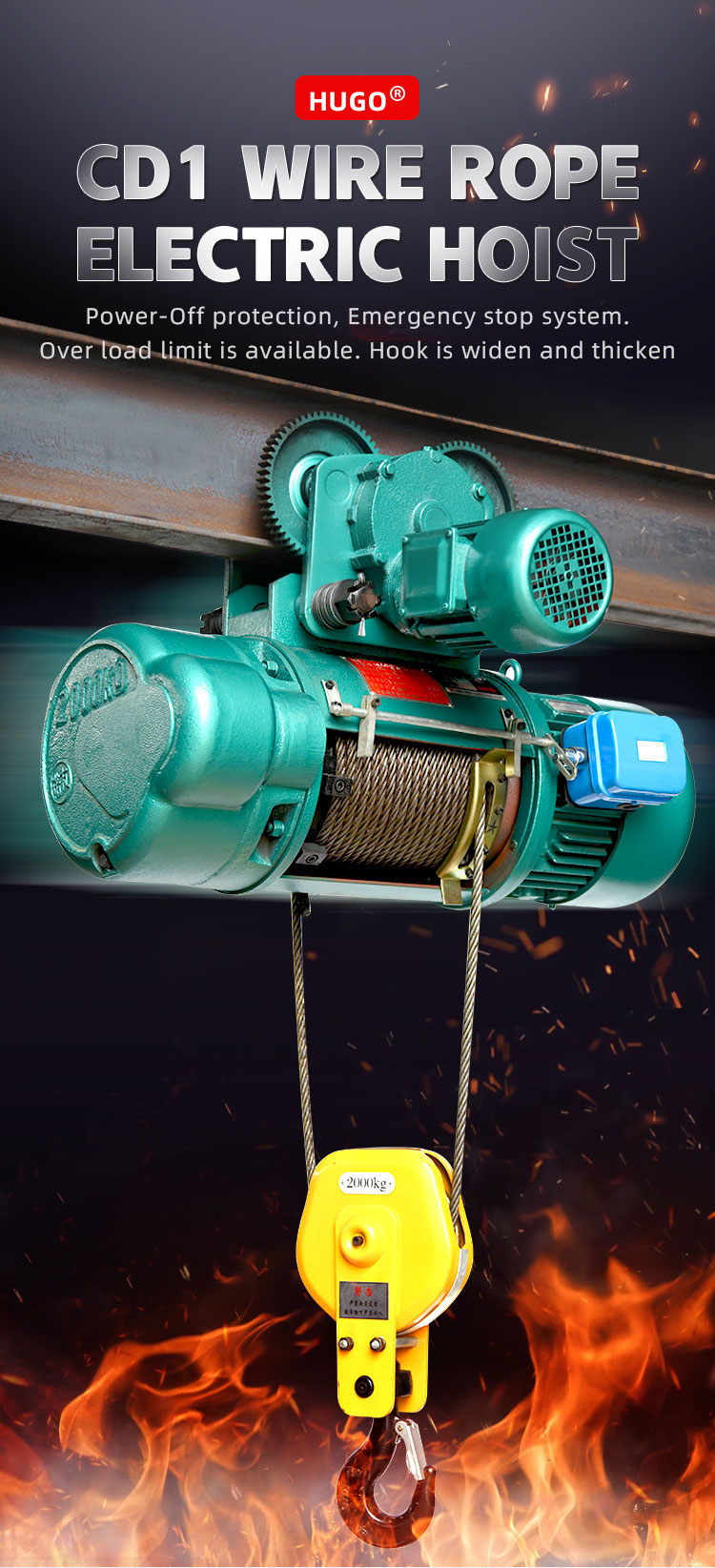 Buy China Wholesale Hot Sale 3 Phase Motor 5 Ton 6m Cd1/md1 Wire Rope Electric Hoist & Wire Rope ...