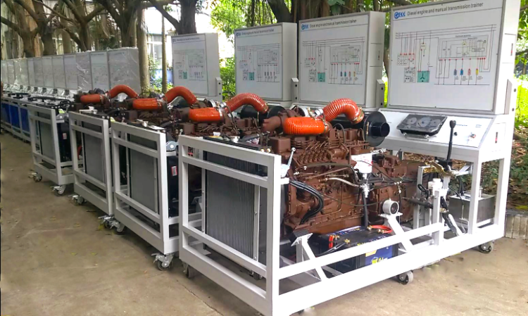 Educational Four-cylinder Diesel Engine Training Model Automotive ...