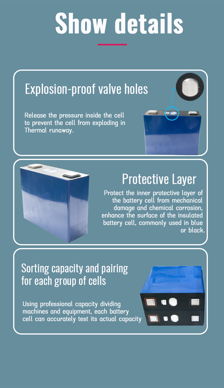 Rept Solar Prismatic Lifepo4 Lithium Ion Battery Cells 3.2v 100ah 150ah ...