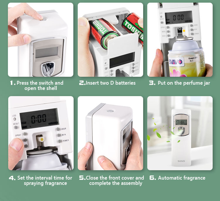 Toilet Wall Mounted Mini Room Deodorizer Machines App Control Automatic ...