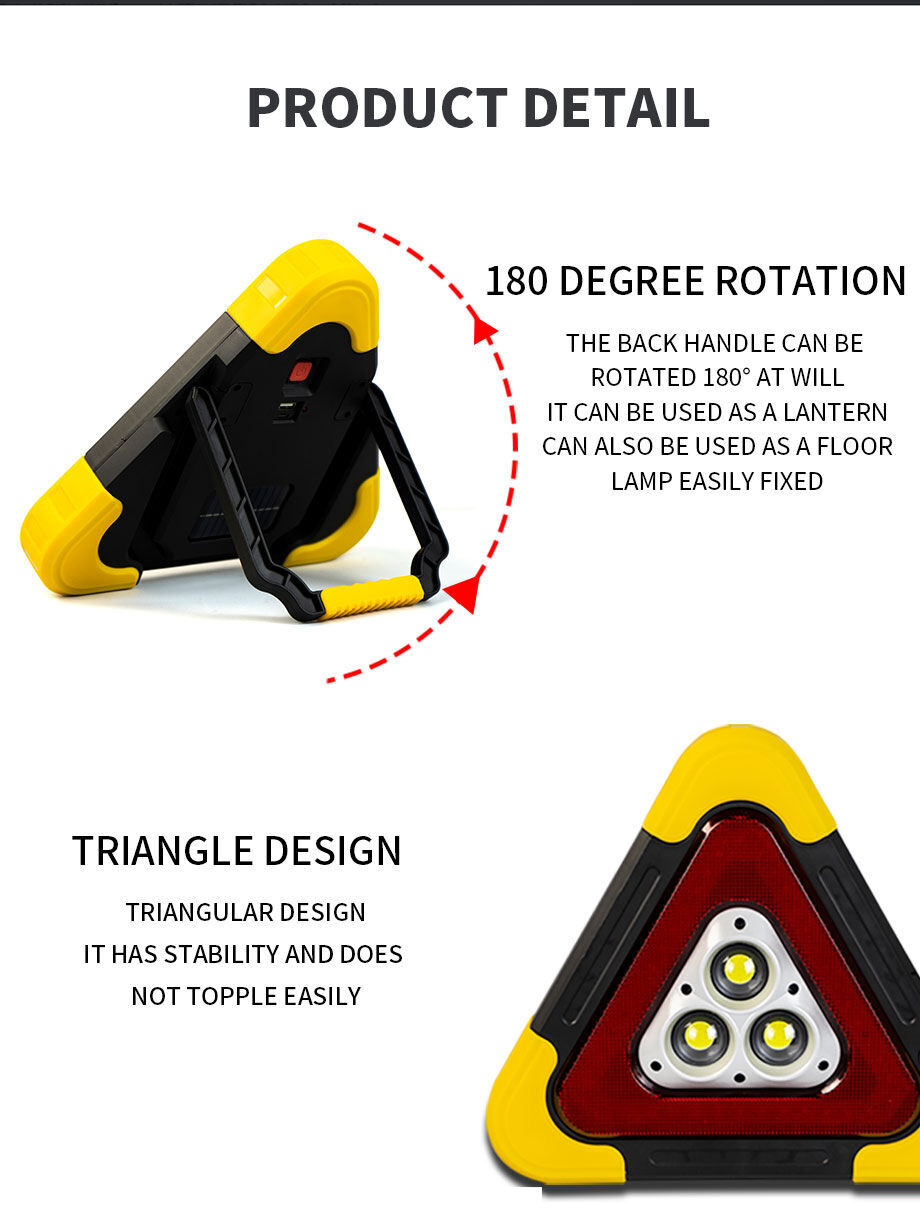 Buy Wholesale China Cob Triangle Light Charging Emergency Work Light ...