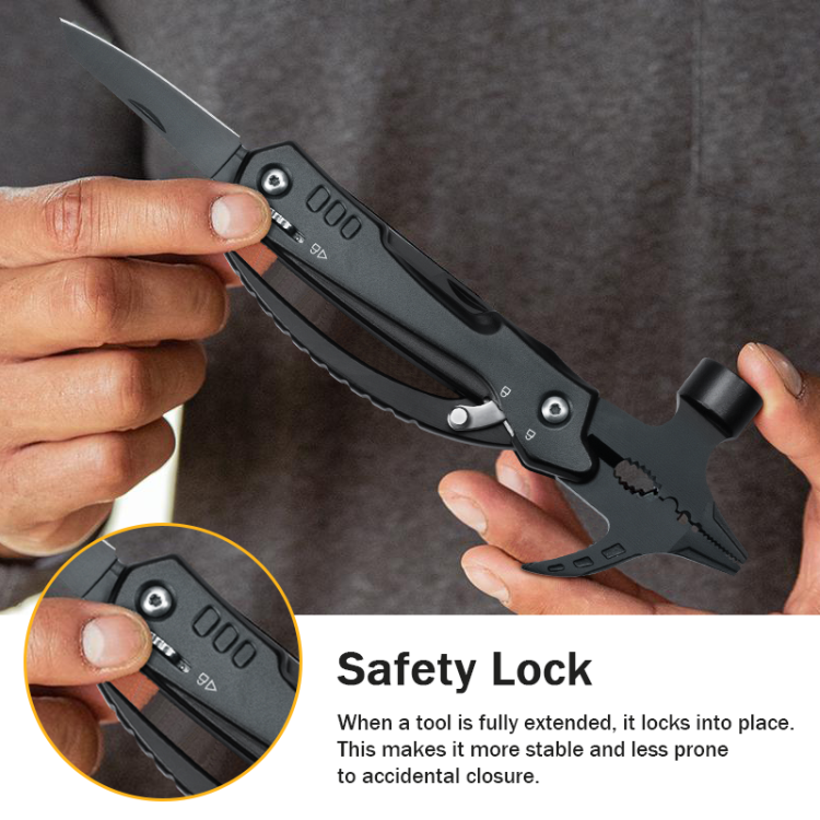 Multi Tool Hammer 16-in 1 Multi-functional Hammer Portable Multitool ...