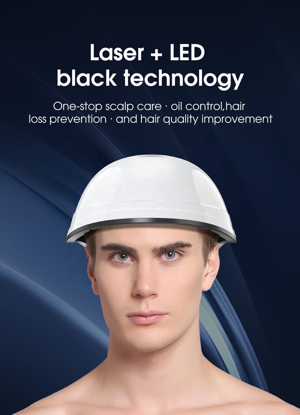 Advanced Hair Growth Laser Cap With 80 Diodes,full Spectrum Hair Growth ...