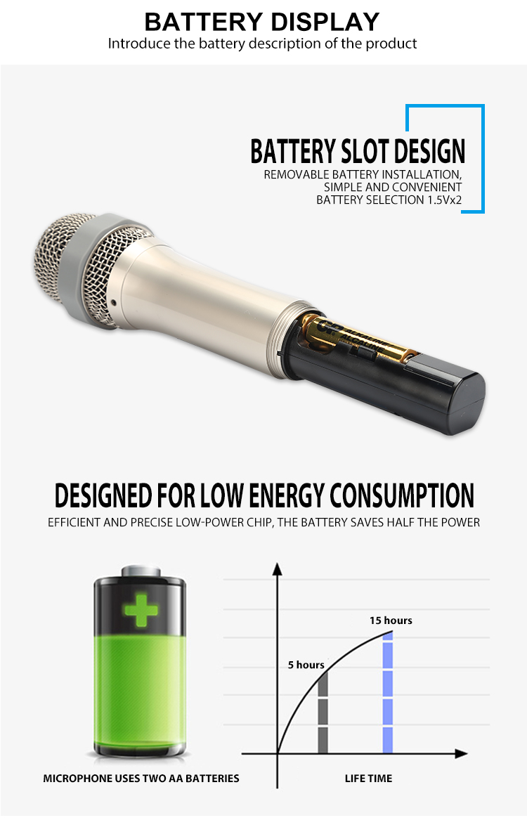 Hot Sale Cheap Price Uhf Auto Tune Wireless Microphone System Wireless ...