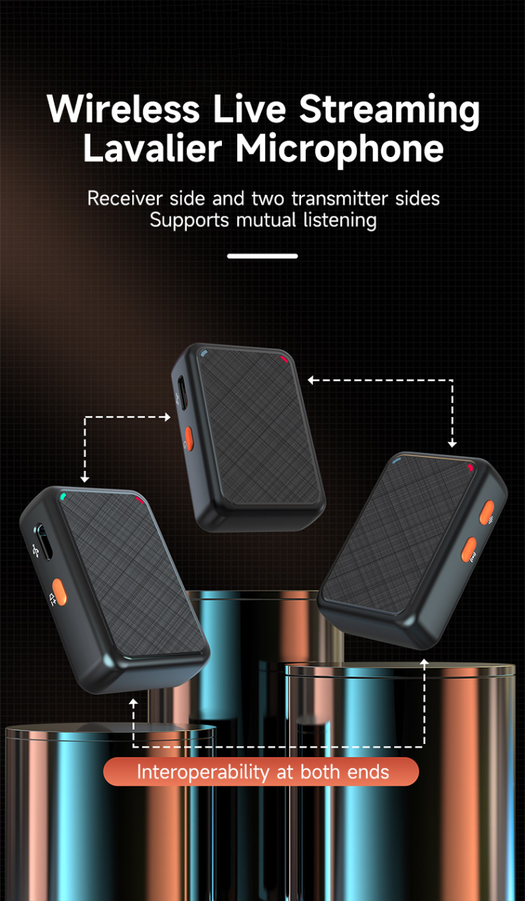 Microphone Wireless Lavalier Lapel Live Microfone Mic System For ...
