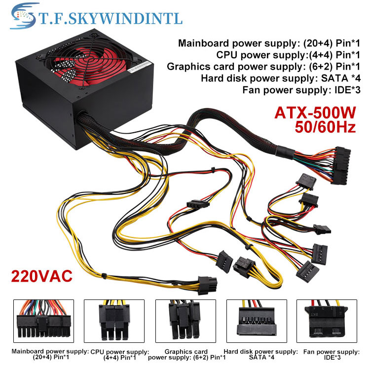 Tfdp New Electronics Gamer Desktop Case Gaming Computer Atx Power ...