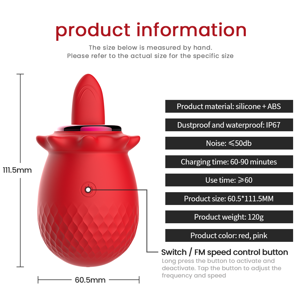 Buy Wholesale China Manufacturer New Sex Toy Tongue Licking Vibrator Silicone Rose Toys 12