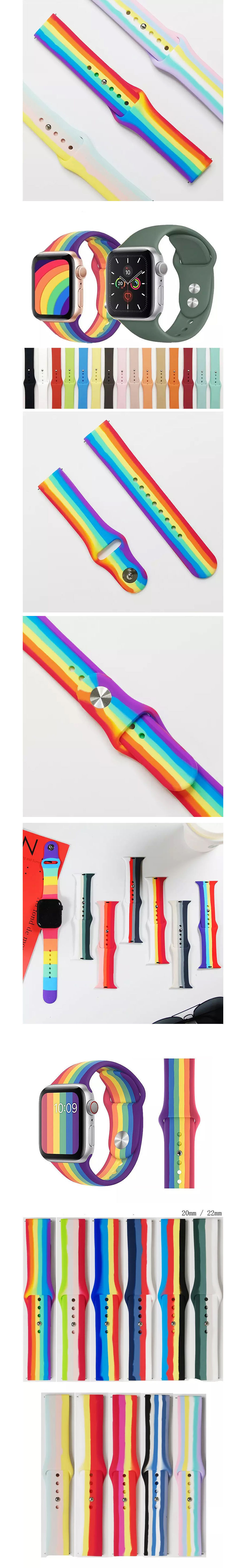 Buy Wholesale China Supplier Rainbow Silicone Rubber Sport Smart Watch ...