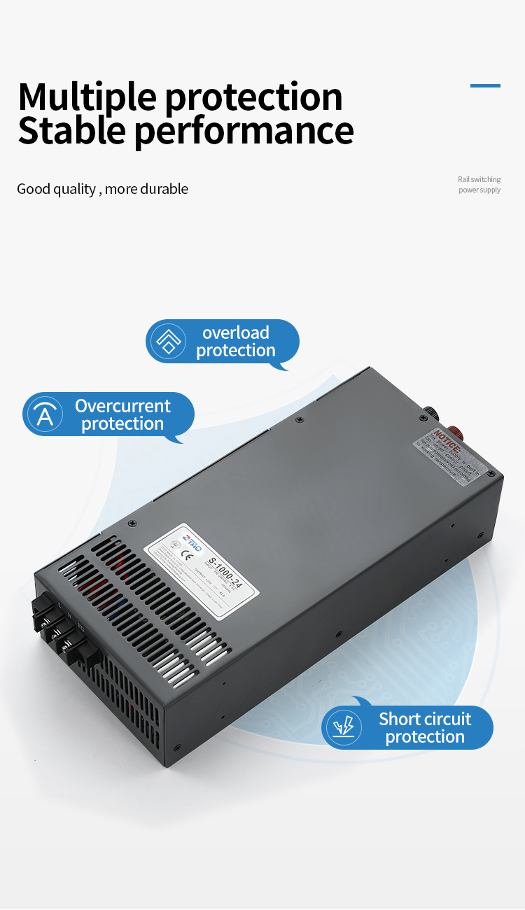 Smps 1000w 41.6a S-1000-24 Constant Voltage 24v Ac To Dc Cctv Switching ...