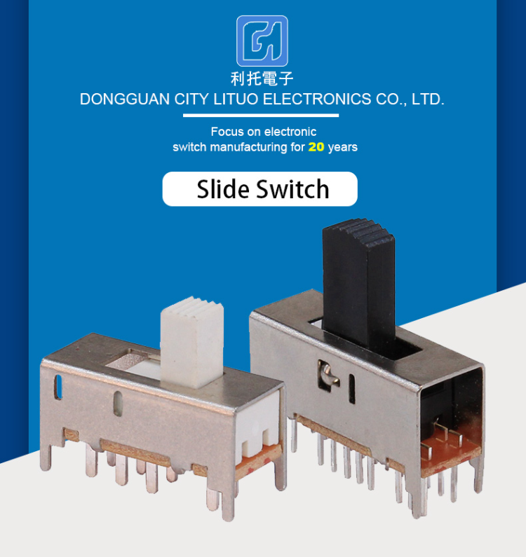 Multiple Specifications 2-8 Position Spdt 1p2t Mini Smd Slide Switch Dual Rows Slide Switch ...