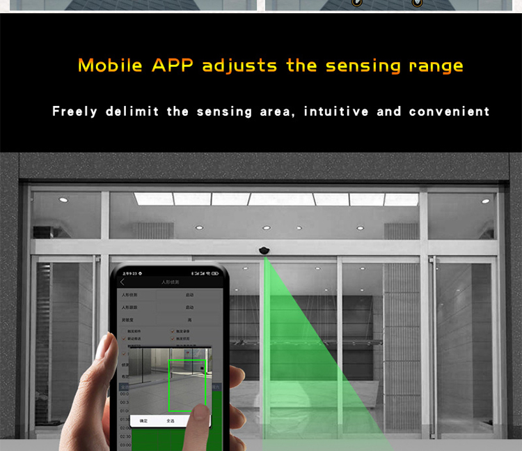 Oredy Automatic Sliding Door Humanoid Detection Image Sensor Switch For ...