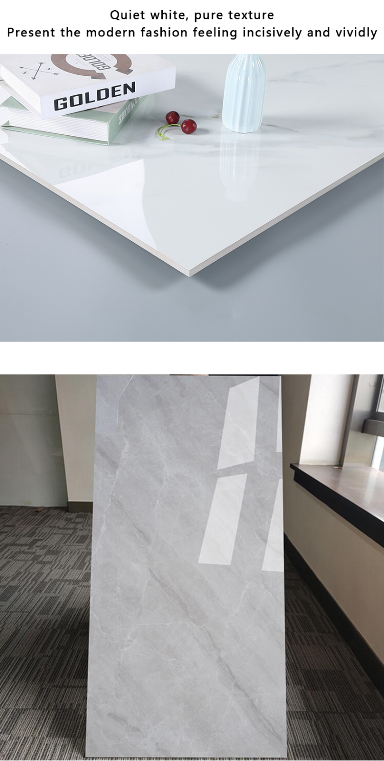 Natural Stone Look Full Polished Glazed Marble Slab Big Porcelanato Porcelain Ceramic Tiles Wall ...