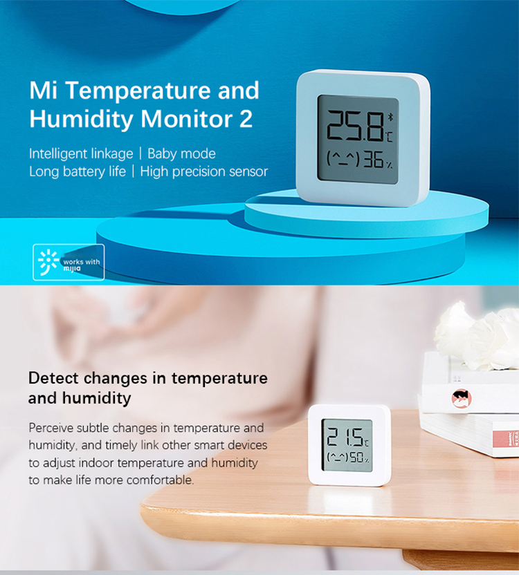 New Mi Temperature Humidity Monitor 2 Smart Digital Thermometer ...