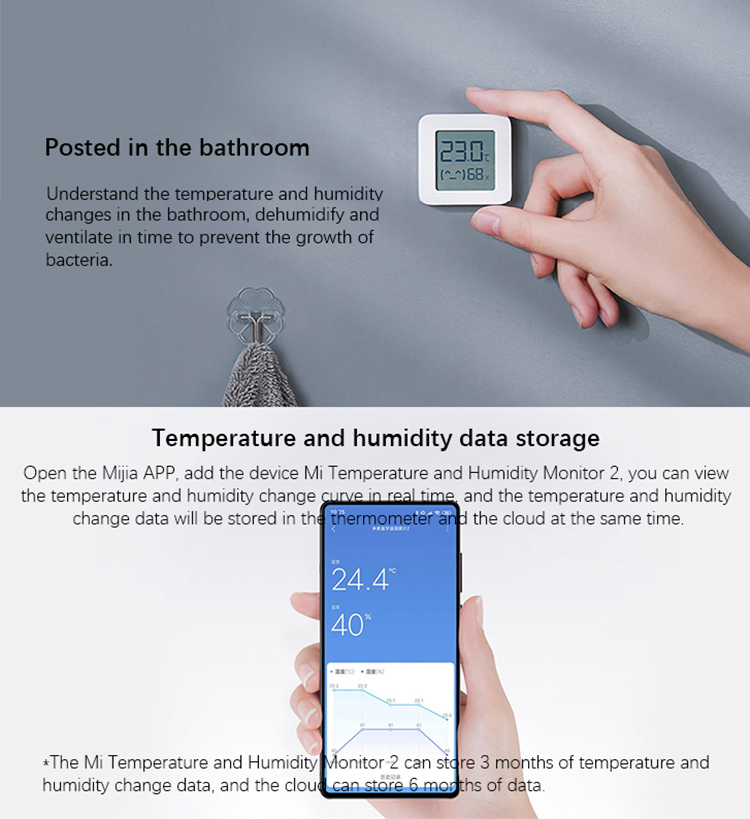 New Mi Temperature Humidity Monitor 2 Smart Digital Thermometer ...