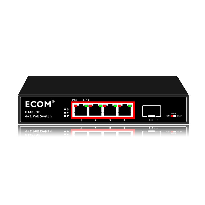 Buy Wholesale China Poe Switch 4 Poe Ports 10/100/1000m + 1 Sfp Uplink ...