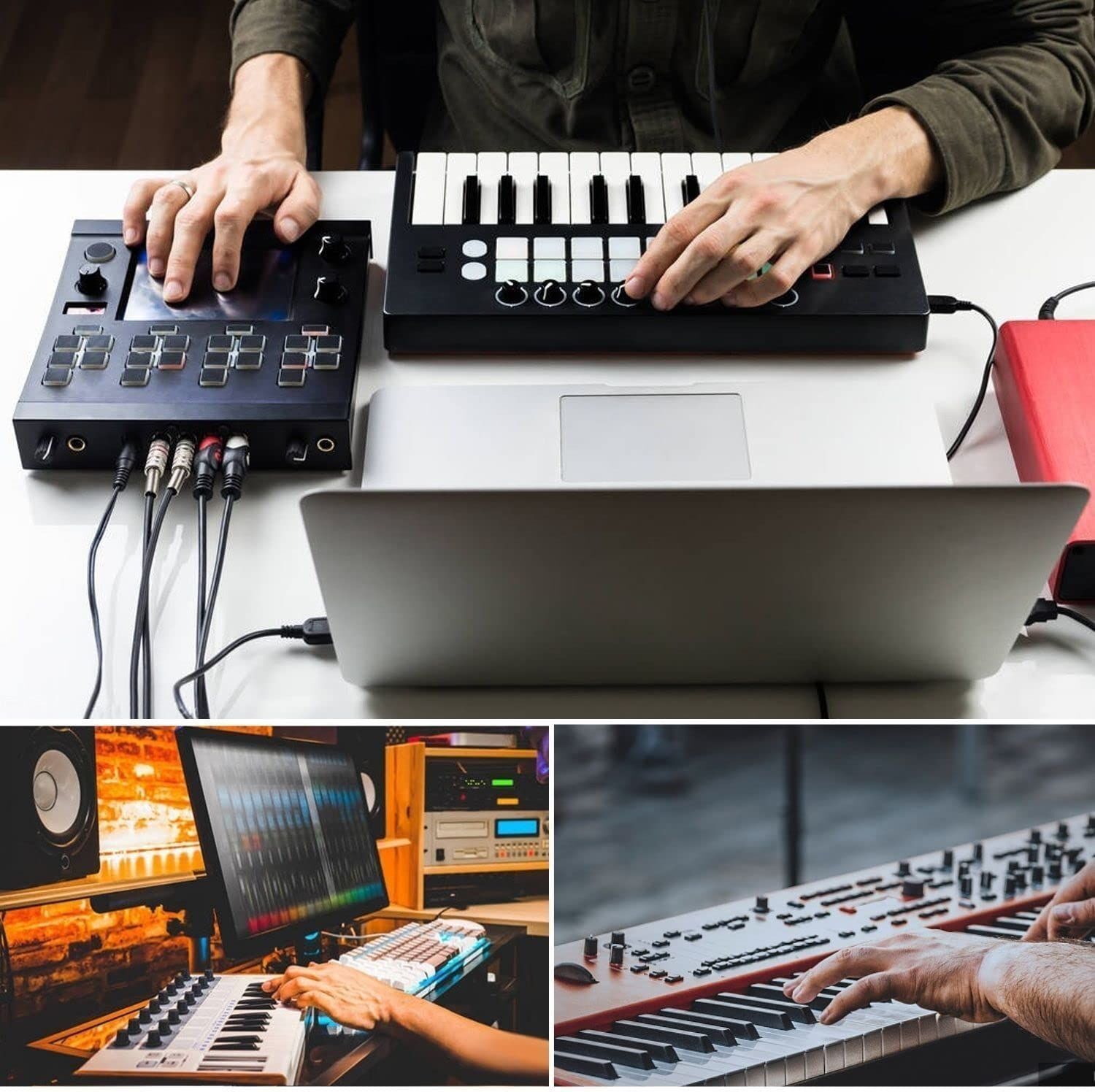 Tnp Midi Cable Set To Usb With Type C Adapter 2 In 1 Midi Piano Usb ...