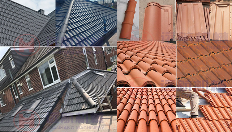Corrugated Roof Tile Press Cement Concrete Plastic Tile Glazed Polished ...