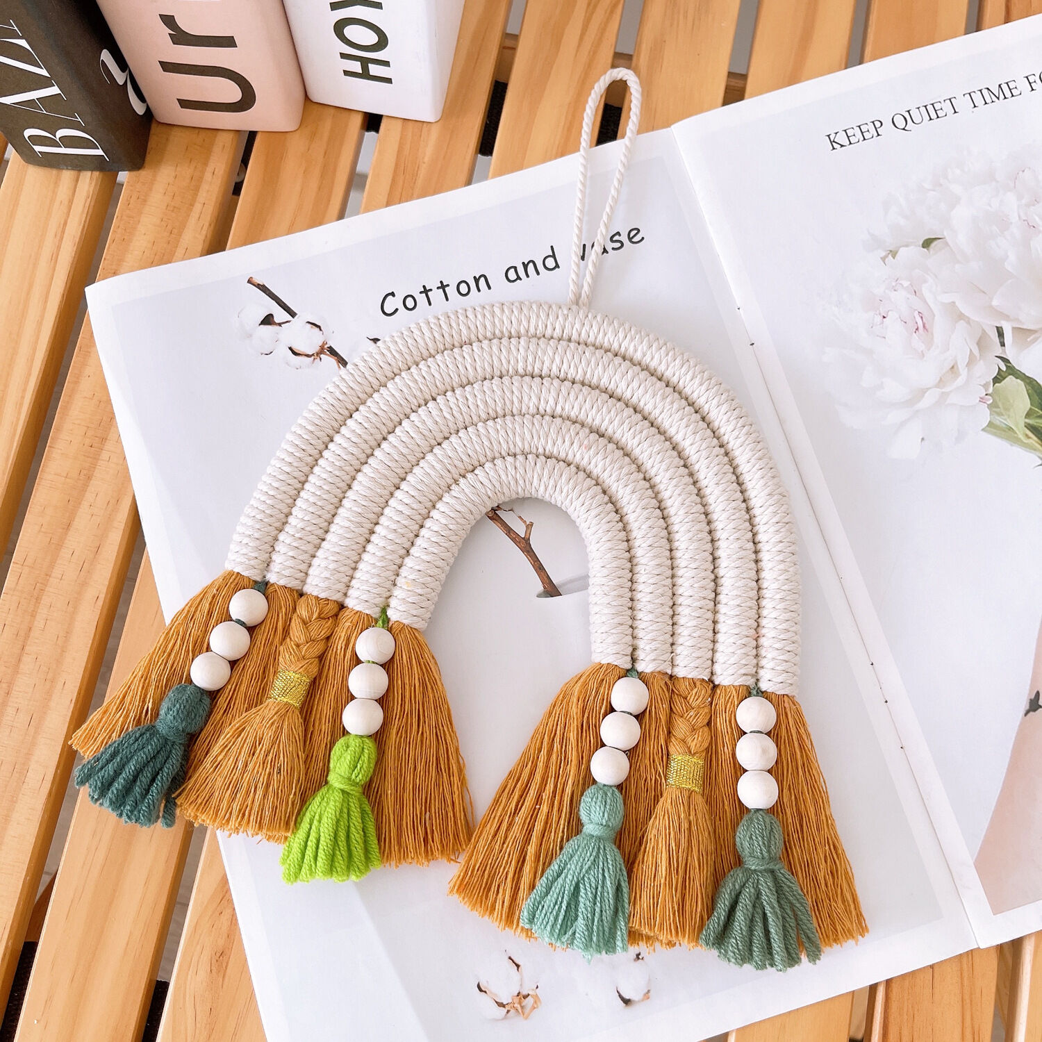 Buy Wholesale China Wholesale Boho Macrame Rainbow Tassels Pendant ...