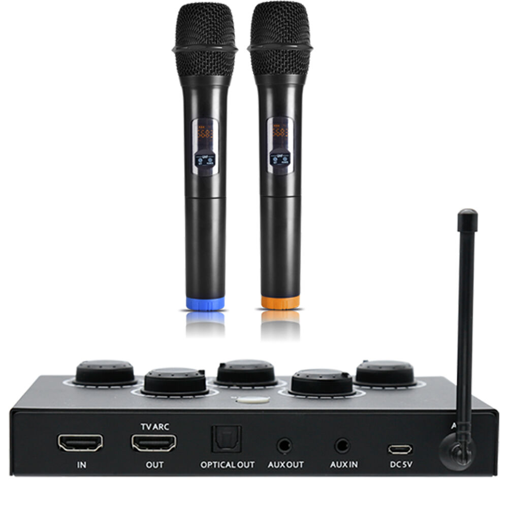 Wireless Microphone For Singing, Karaoke,dual Cordless Handheld Dynamic ...