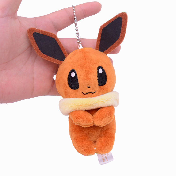 New Style 4-inch Pokemon Plush Keychain Pokemon Mini Plush Eevee Plush ...