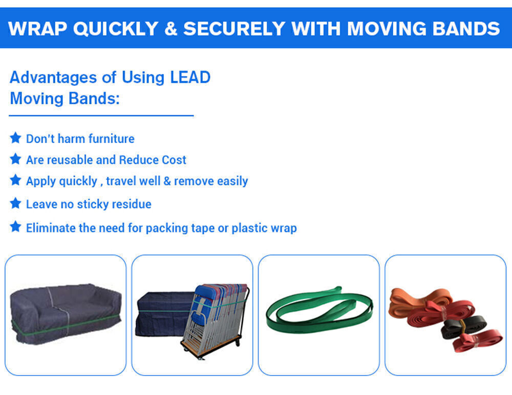 Red Rubber Band Straps To Use As Packing Supplies For Moving/92inch ...