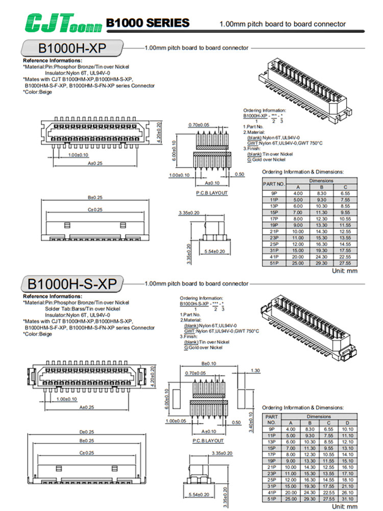 Buy Wholesale China Cjtconn B1000 Board To Board 12 Pin Micro Usb Male ...
