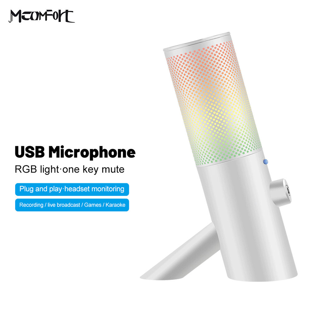 Gaming Microphone Gaming Mic Rgb Backlight Active Noise Reduction Type ...