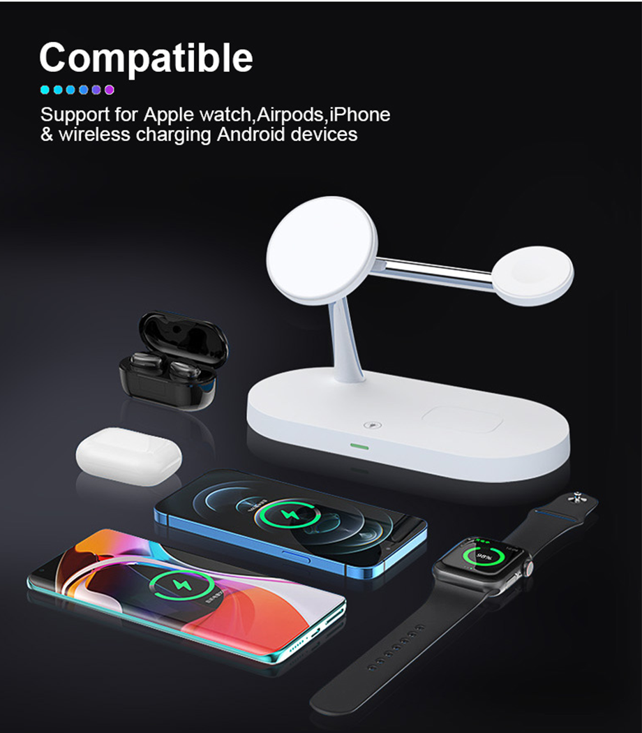 Buy Wholesale China Classic Magnet Wireless Charger Stand Night Light ...