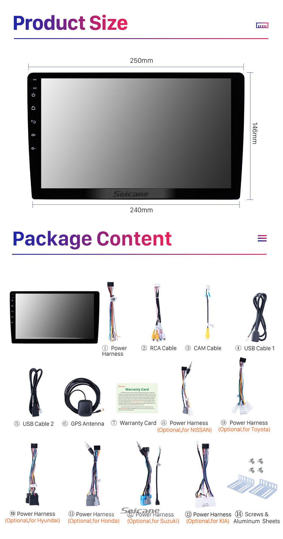 Car Android 9 Inch Touch Screen Universal Radio Car Car Video ...